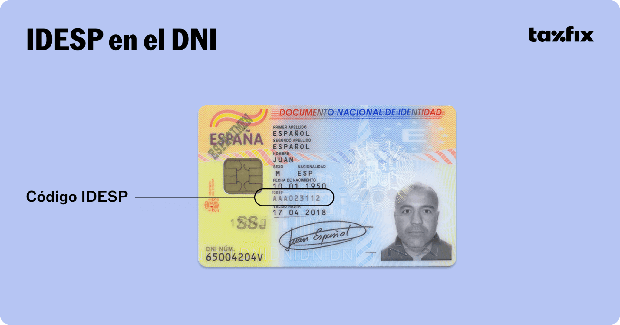El IDESP en el DNI, ¿dónde encontrarlo? – Taxfix