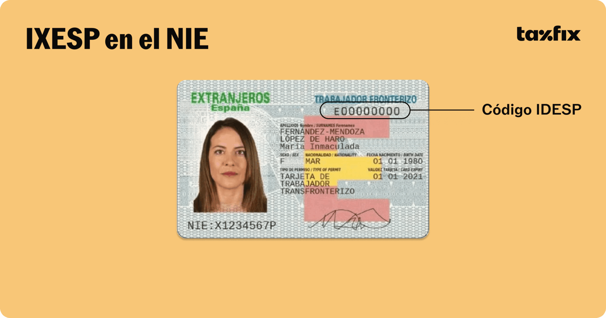 El IXESP en el NIE: ¿qué es y dónde está? – Taxfix