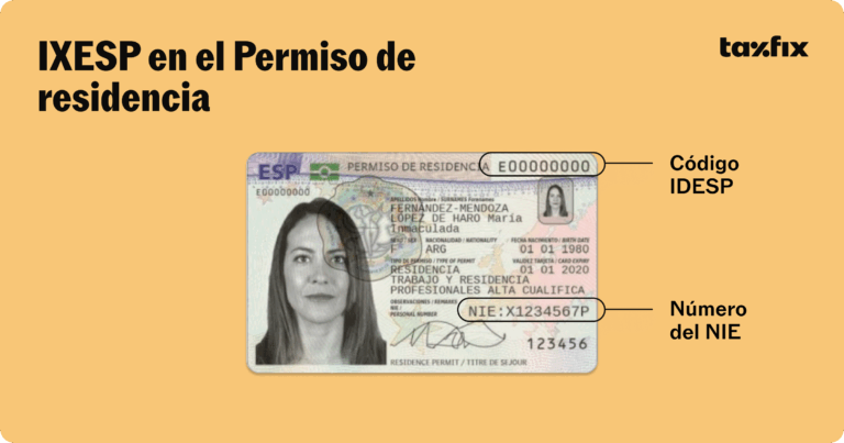 El IXESP en el NIE: ¿qué es y dónde está? – Taxfix